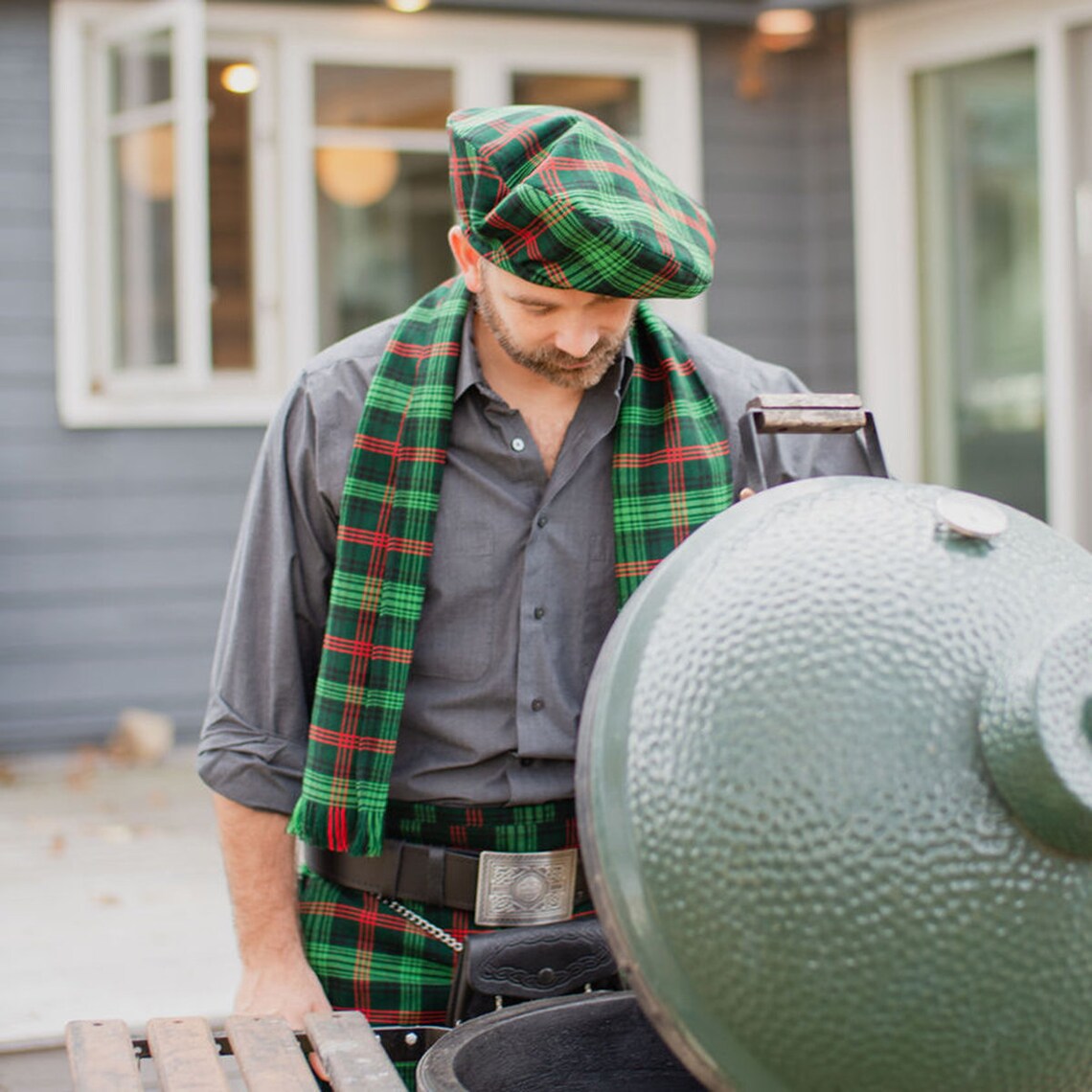 Mackenzie Modern Homespun Tartan Tam - Wool Blend Tam - Etsy