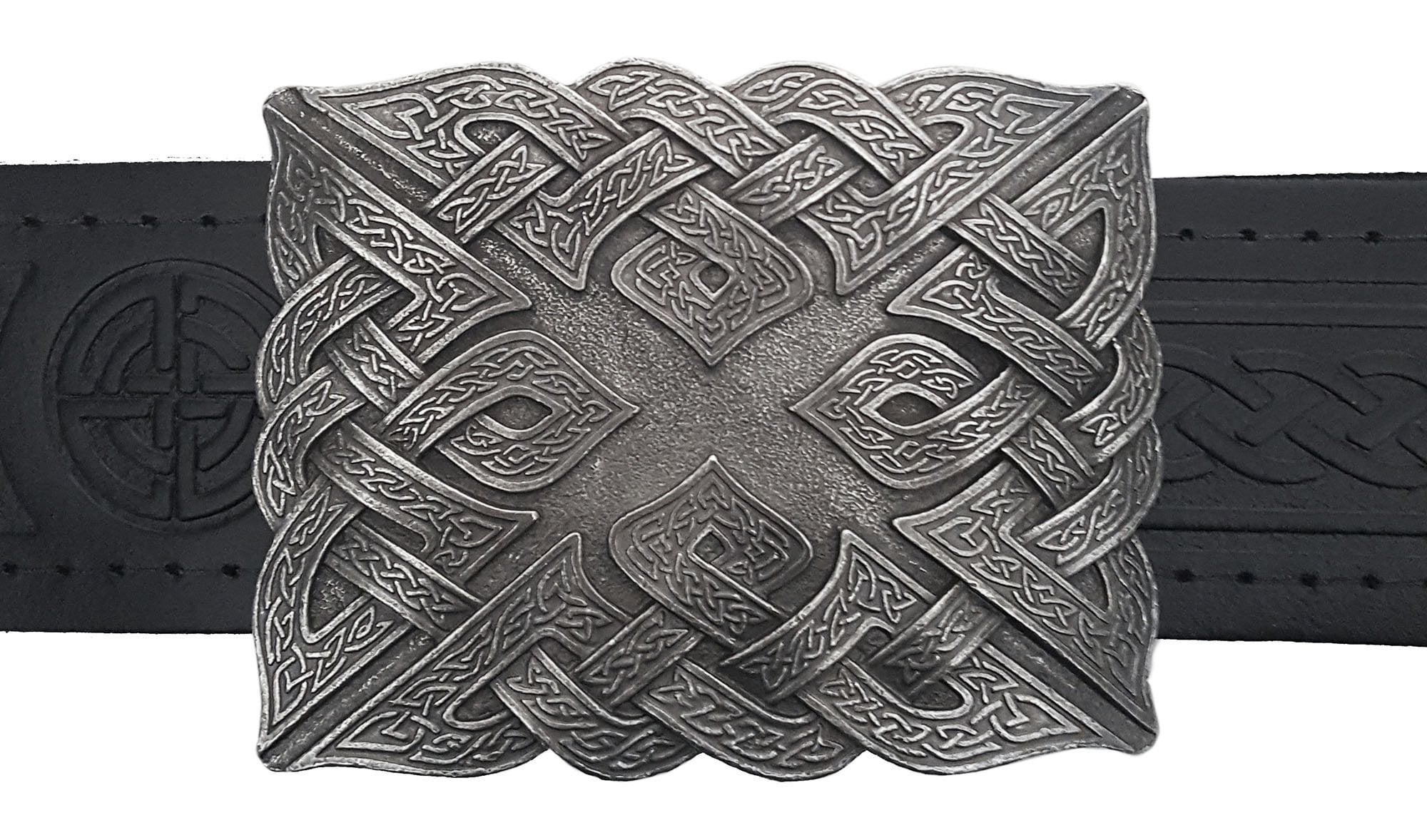 Celtic Knot Kilt Belt Buckle Designed by Don Mckee Made in - Etsy