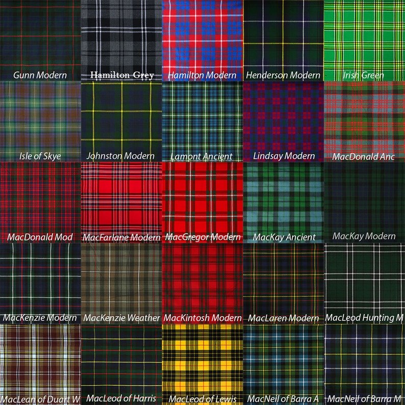 Traditional Scottish Sash A-L Tartans Homespun Wool Blend - Etsy