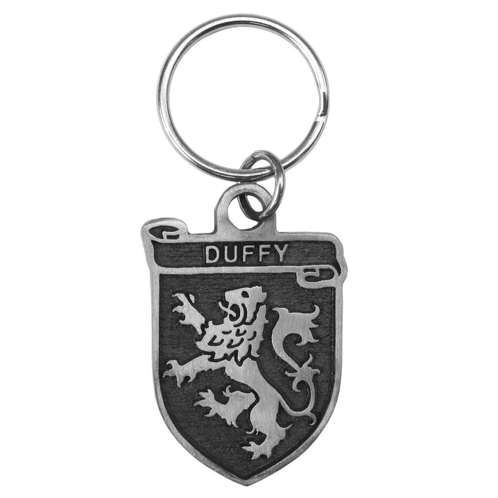 Duffy Irish Coat of Arms Pewter Key Chain - Etsy