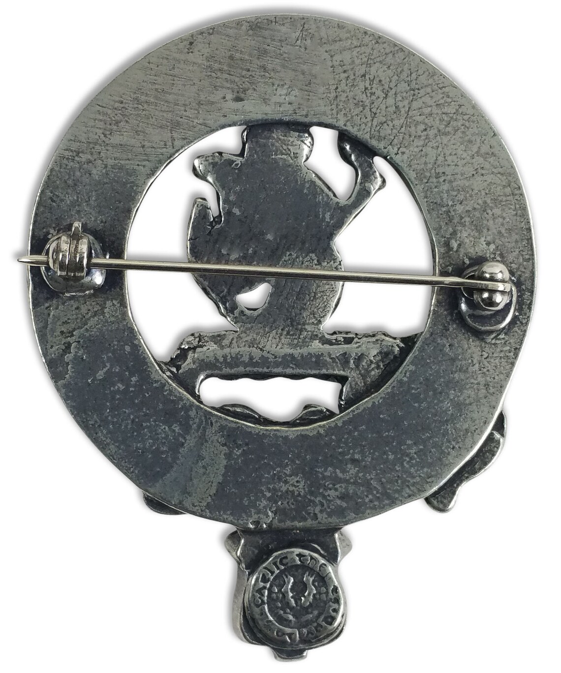 Murray Cap Badge - Pewter Clan Crest Badge - Gaelic Themes Cap Badge or ...