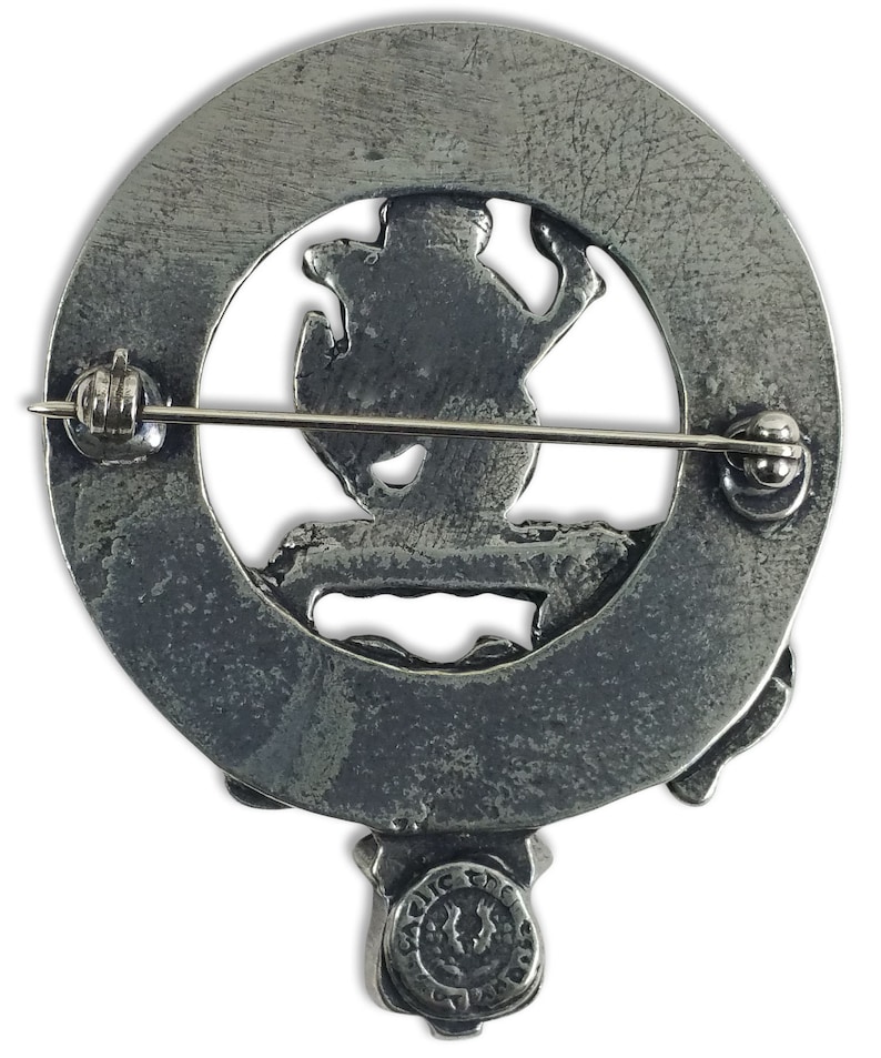 Murray Cap Badge - Pewter Clan Crest Badge - Gaelic Themes Cap Badge or ...