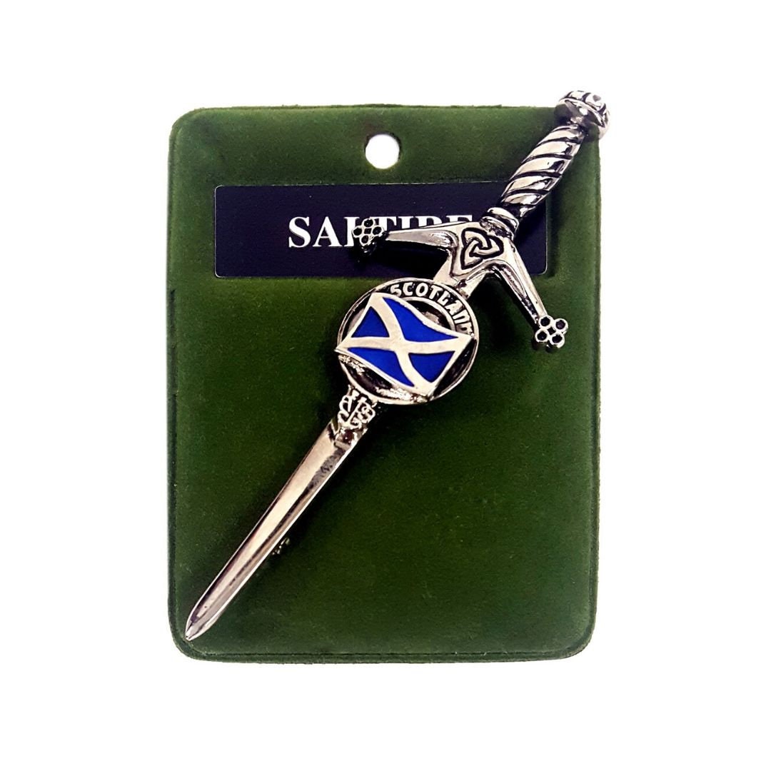 Saltire Kilt Pin - Scottish Flag - Celtic Saltire Kilt Pin - Celtic ...
