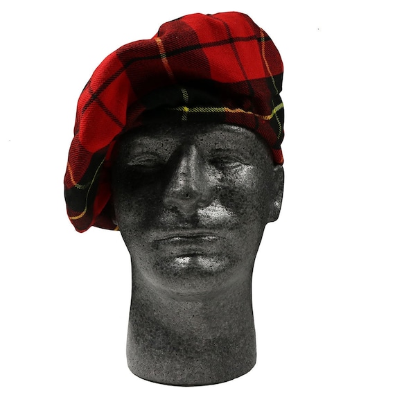 Wallace Modern Tam Wallace Red Modern Homespun Tartan Tam | Etsy