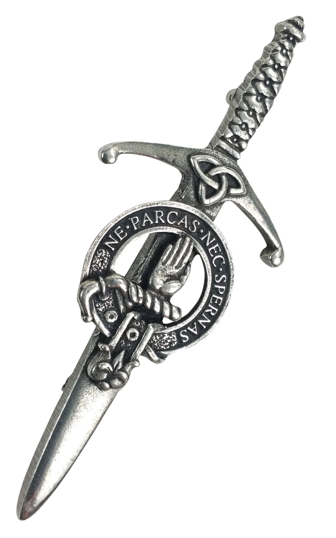 Lamont Clan Crest Kilt Pin - Gaelic Themes Kilt Pin - Ne Parcas Nec ...