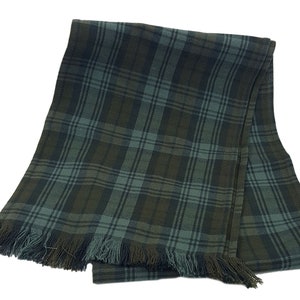 US Military Plaid Scarf | Homespun Tartan Scarf Handmade in the USA by ...