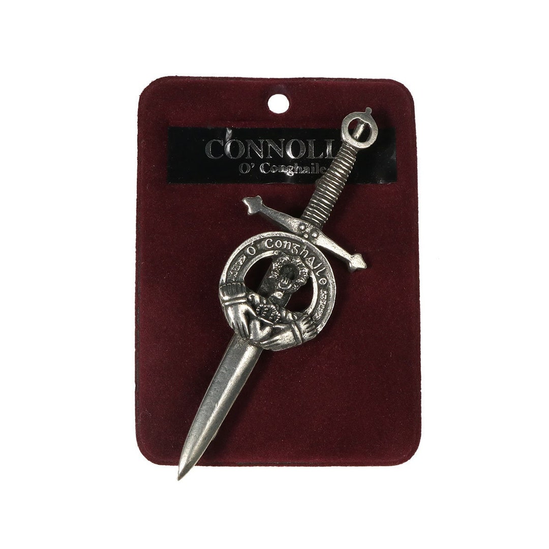 Connolly (o'conghaile) Irish Family Crest Kilt Pin - Made in Scotland ...