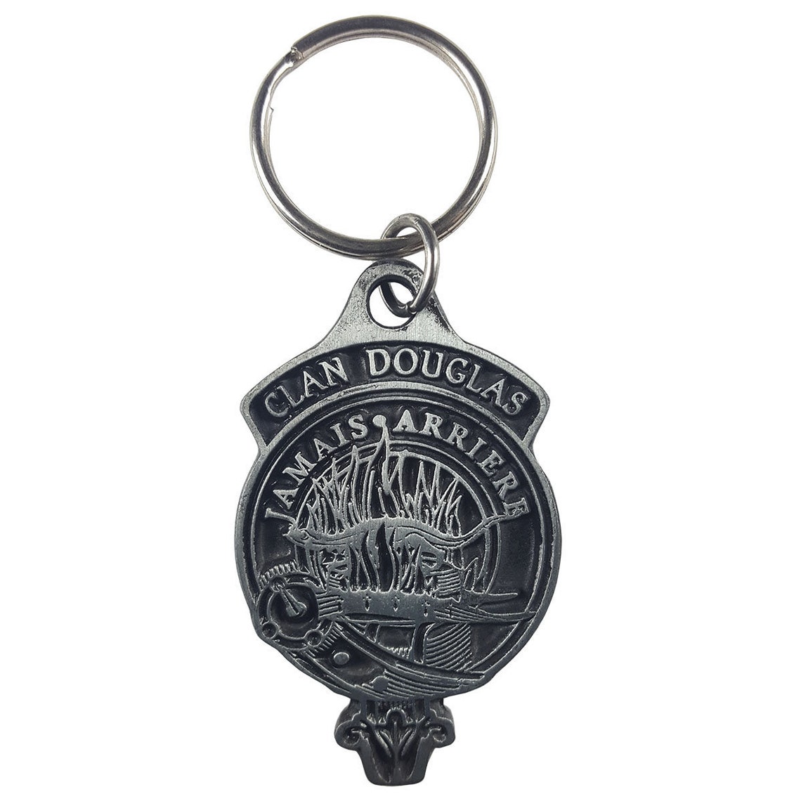 Douglas Clan Crest Solid Pewter Key Chain - Scottish Clan - Etsy