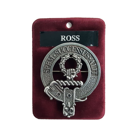 Ross Cap Badge Pewter Clan Crest Badge Gaelic Themes Cap - Etsy