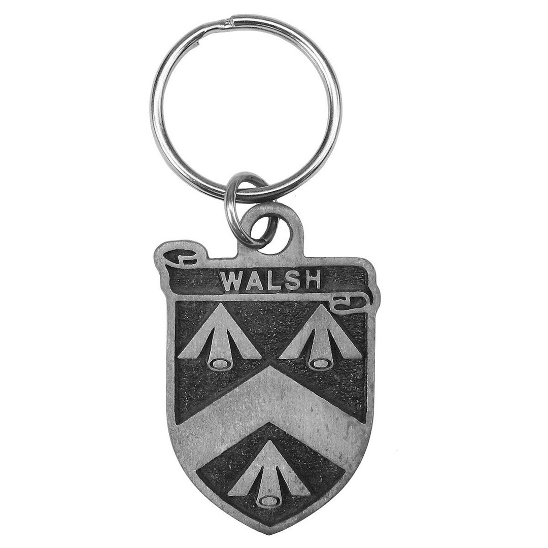 Walsh Irish Coat of Arms Pewter Key Chain - Etsy
