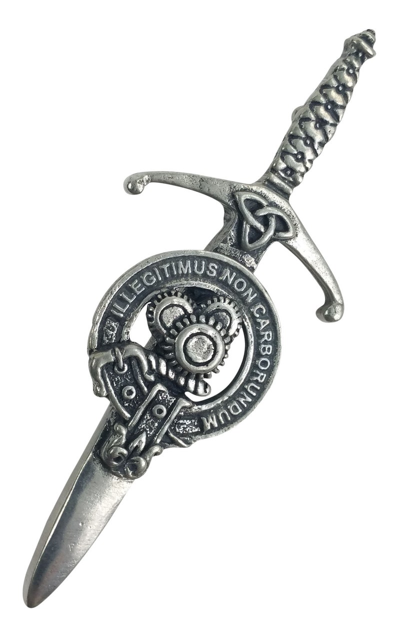 Machine Gears Clan Crest Kilt Pin Steampunk Gaelic Themes | Etsy