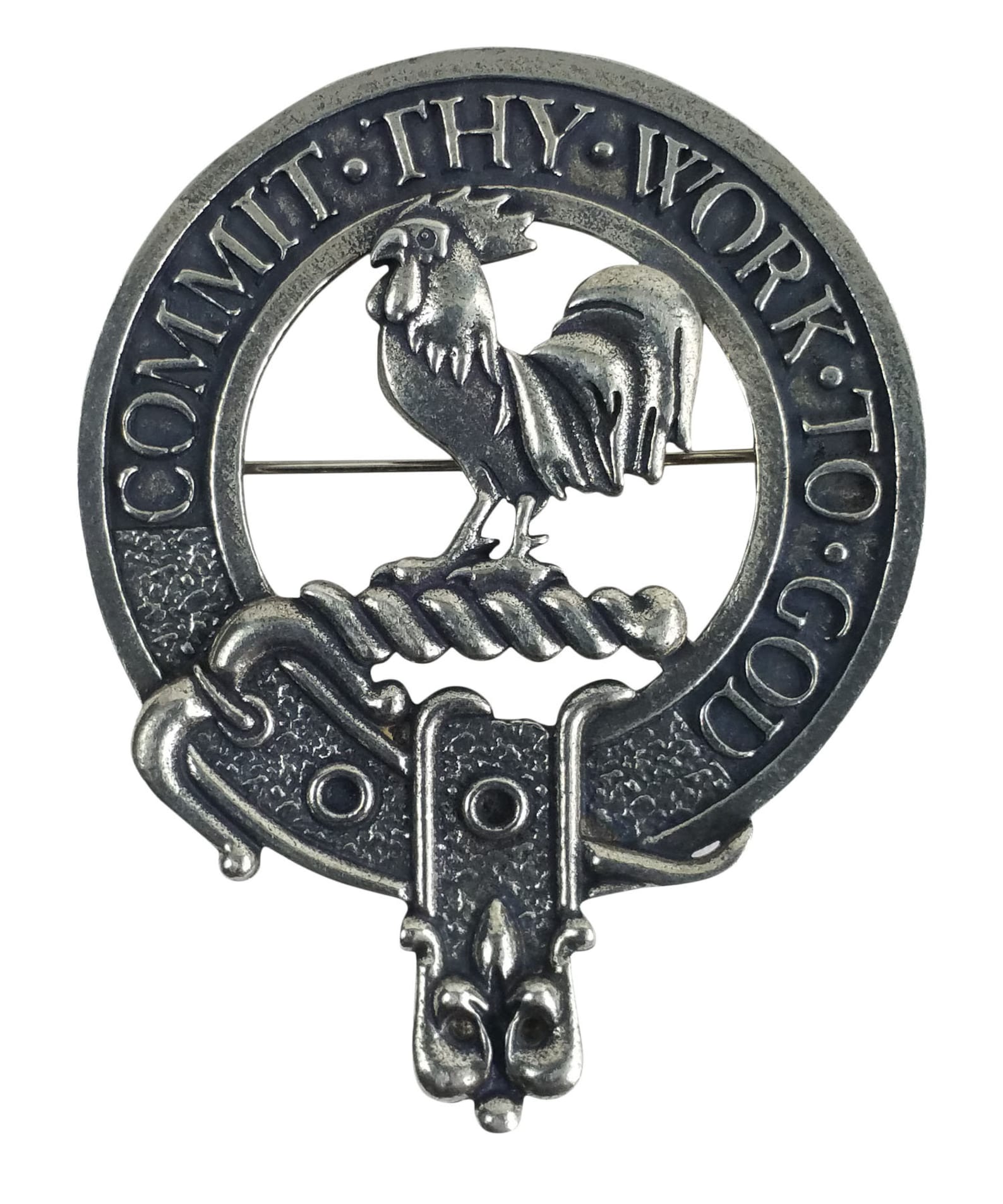 Sinclair Cap Badge Pewter Clan Crest Badge Gaelic Themes - Etsy