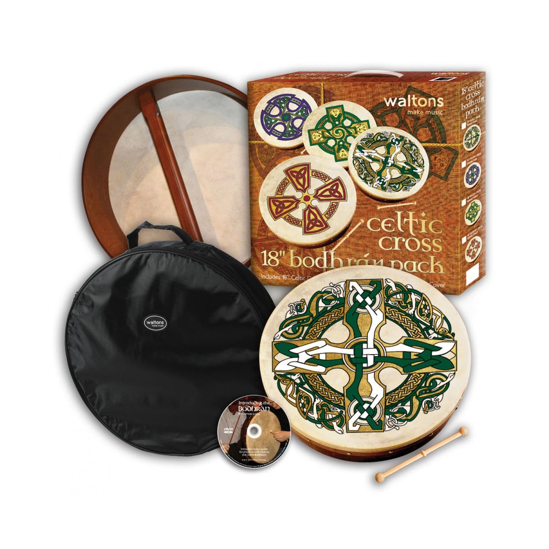 Waltons 18 Inch Celtic Cross Learn to Play Bodhran Kit - Irish Drum - Etsy
