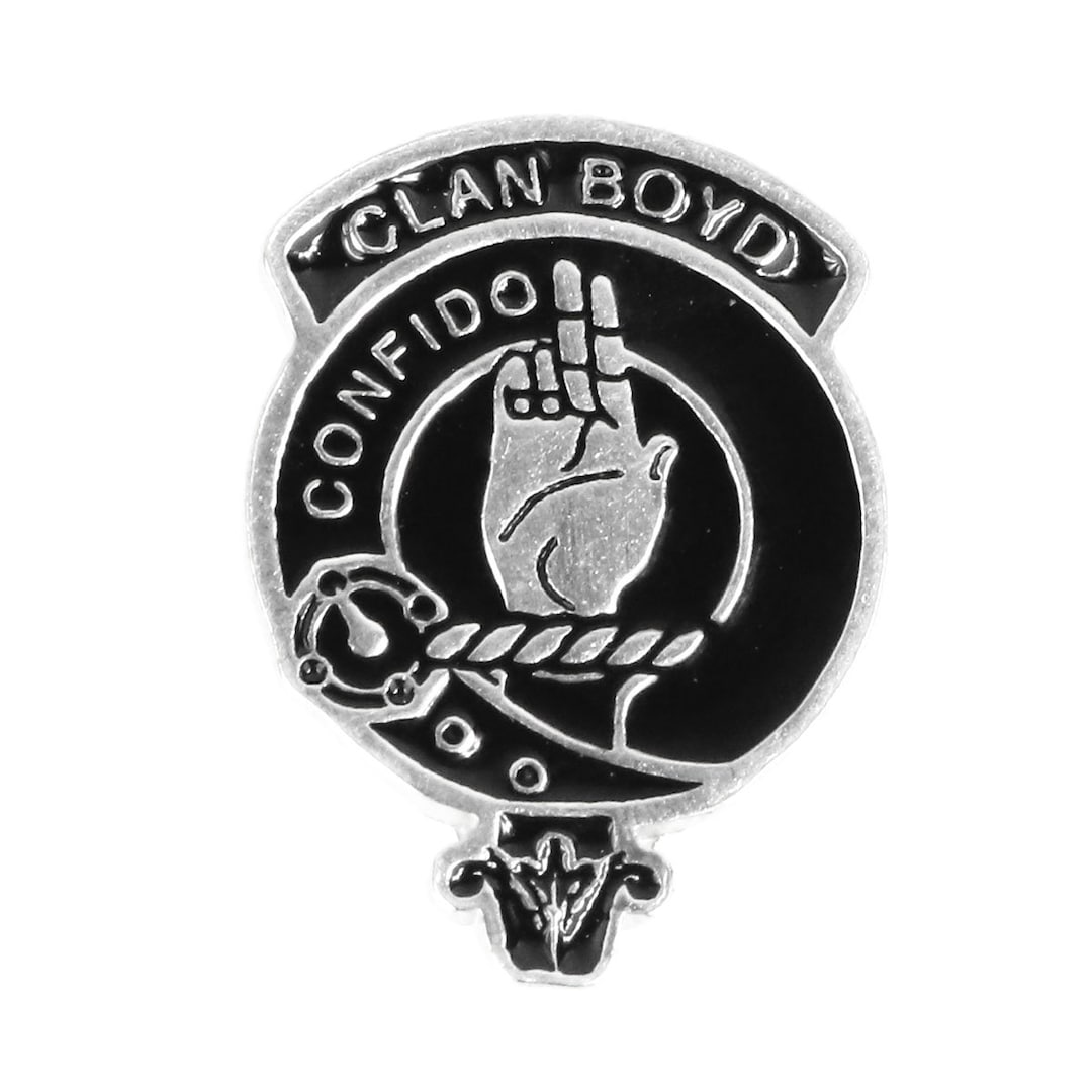 Boyd Clan Crest Pewter Mini Badge/pin - Etsy