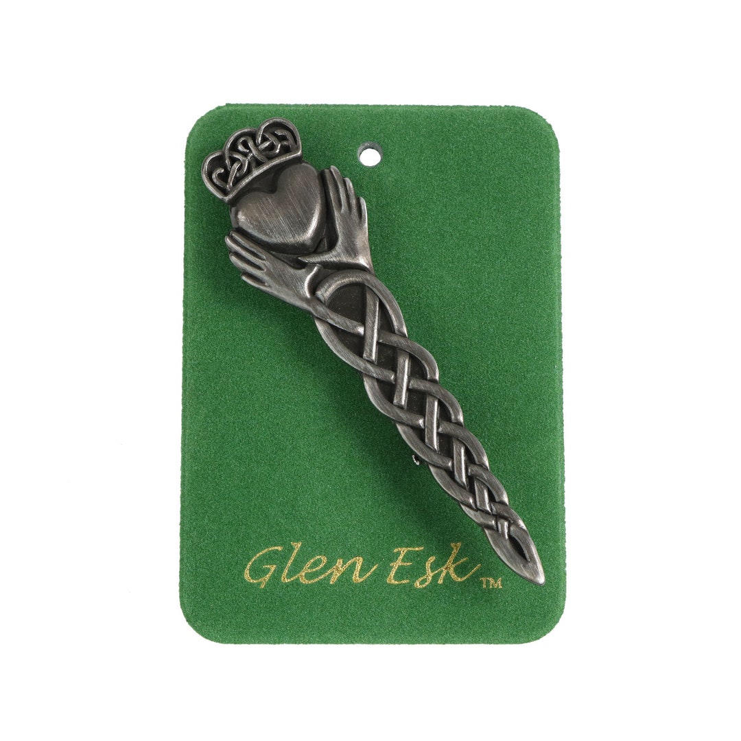 Irish Claddagh Kilt Pin - Celtic Claddagh Kilt Pin - Celtic Kilt Pin ...