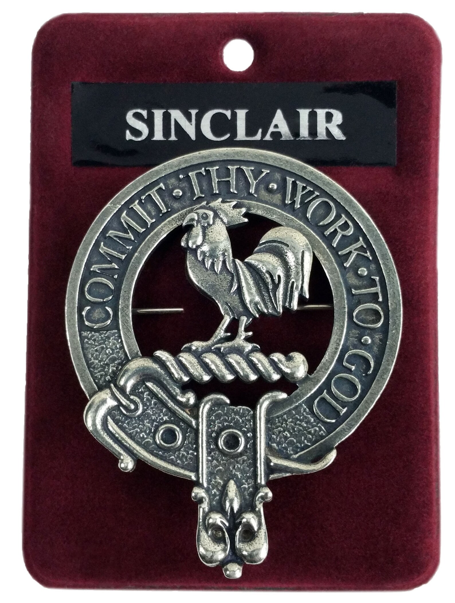 Sinclair Cap Badge Pewter Clan Crest Badge Gaelic Themes | Etsy