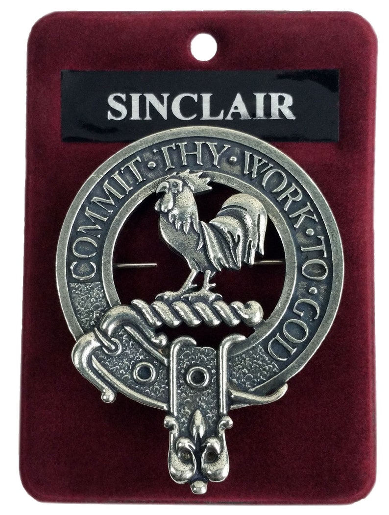 Sinclair Cap Badge Pewter Clan Crest Badge Gaelic Themes - Etsy