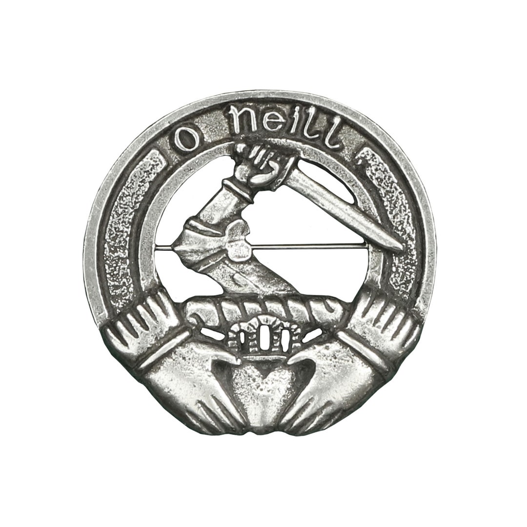 O'neill (o'néill) Irish Family Crest Cap Badge/brooch - Made in ...