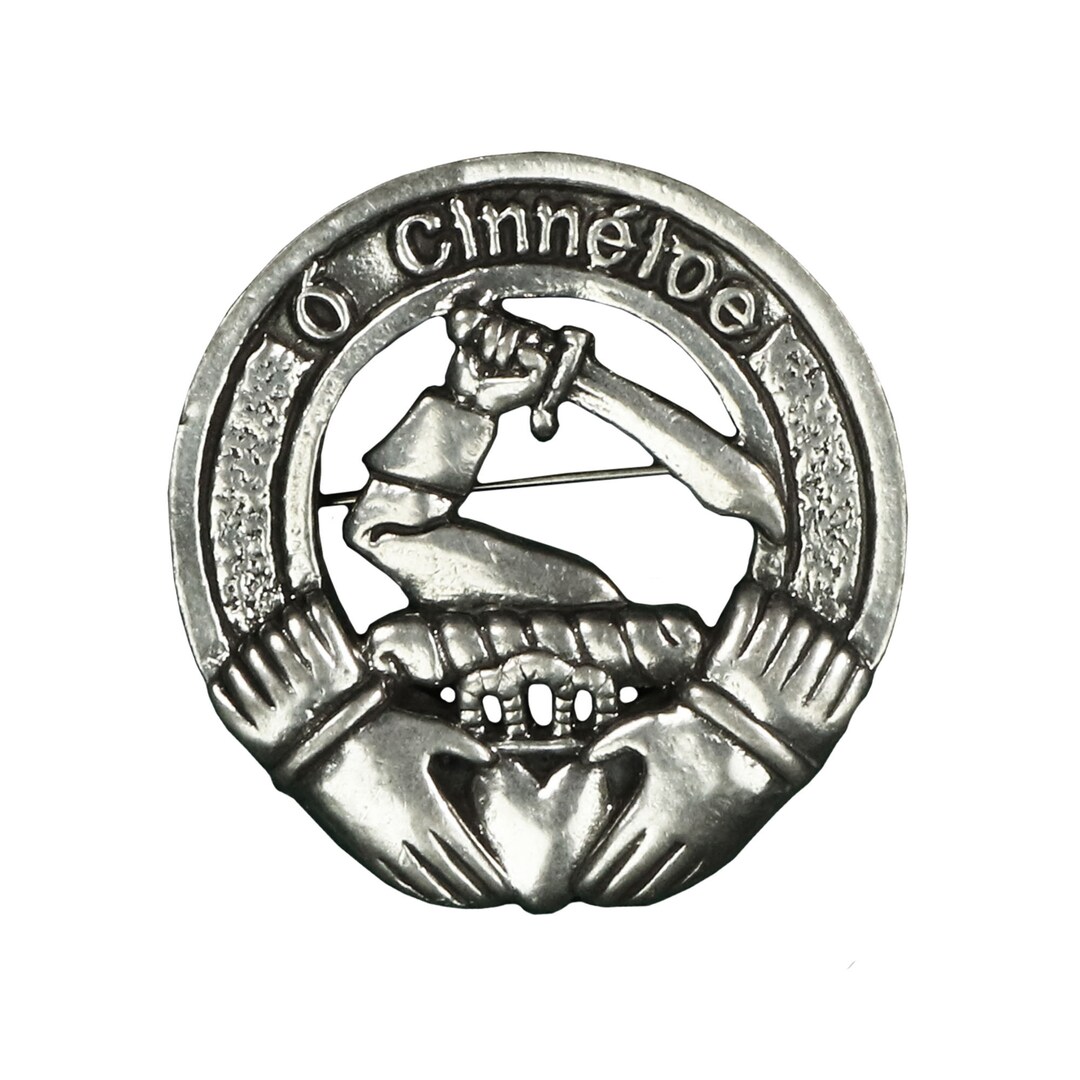 Kennedy (o'cinneide) Irish Family Crest Cap Badge/brooch - Made in ...