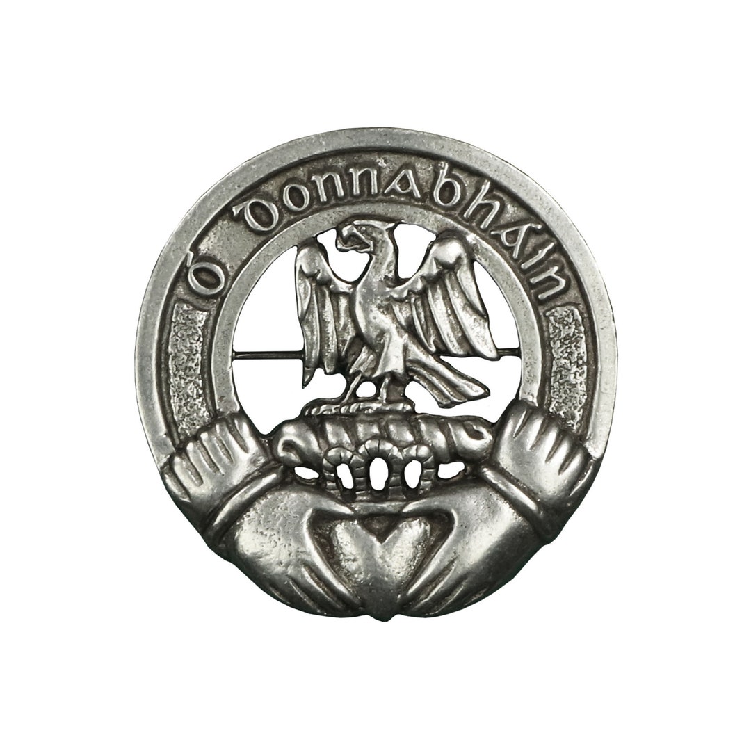 O'donovan (o'donnabhain) Irish Family Crest Cap Badge/brooch - Made in ...