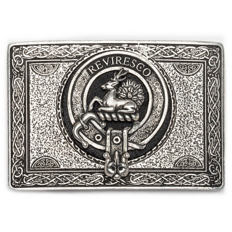 Maxwell Clan Crest Buckle Made in Scotland Max Kilt Belt - Etsy Norway