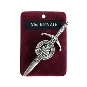 Mackenzie Clan Crest Kilt Pin - Gaelic Themes Kilt Pin - Luceo Non Uro ...