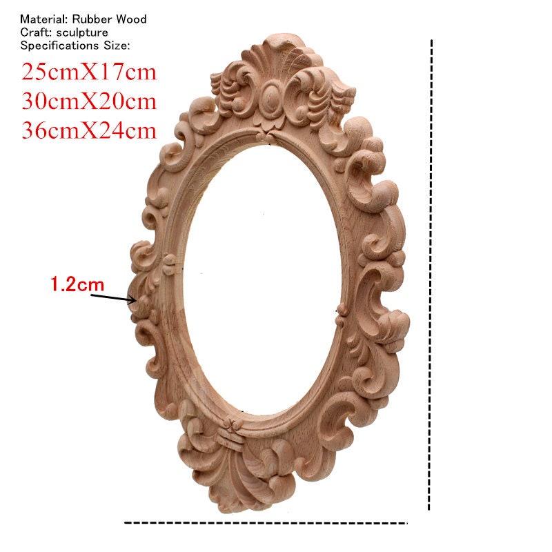 Picture Frame Wood Crafts Log Slices Discs Cutout Circle Large - Etsy