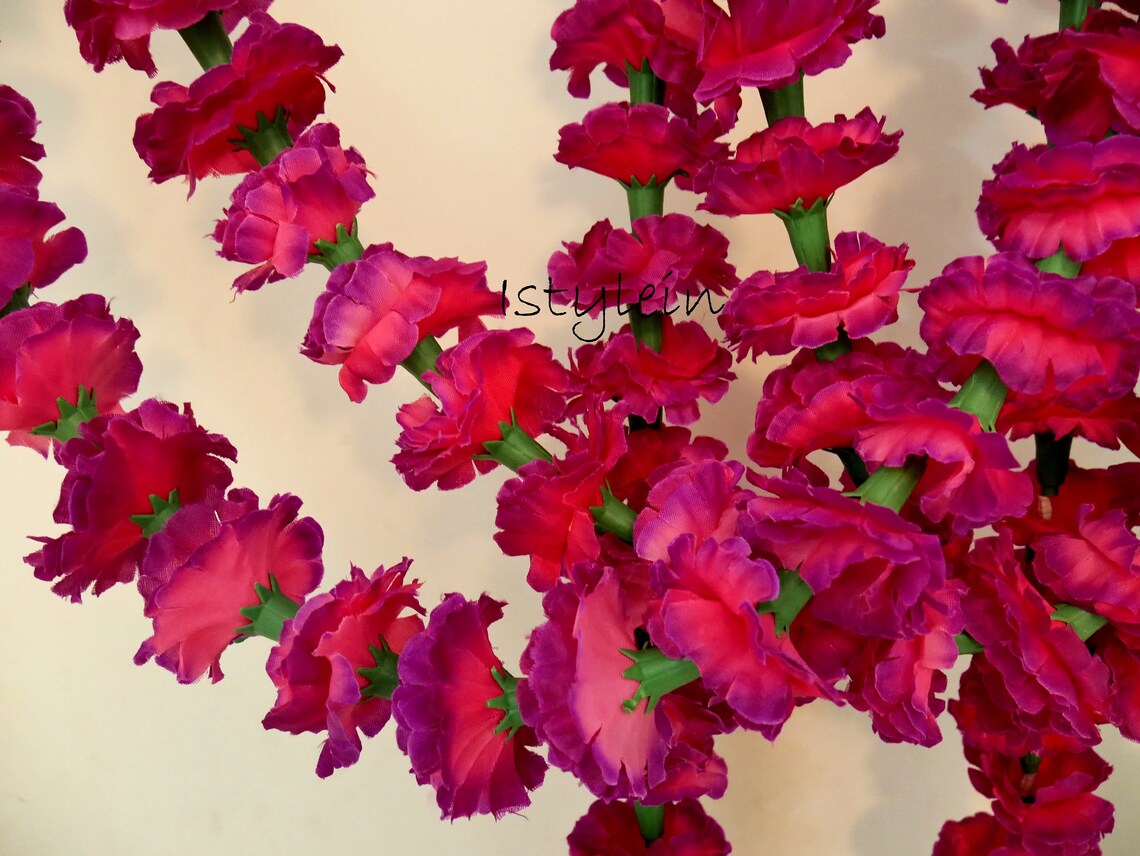 Falsa colour artificial daisy flower garlands for event | Etsy