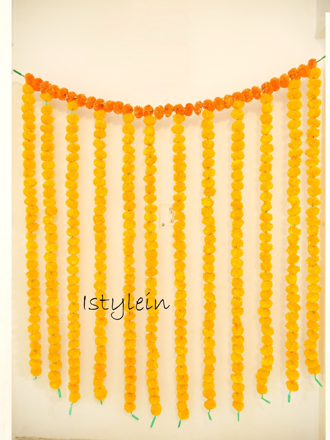 Orange Marigold Ready Made Backdrop Wedding Decoration - Etsy