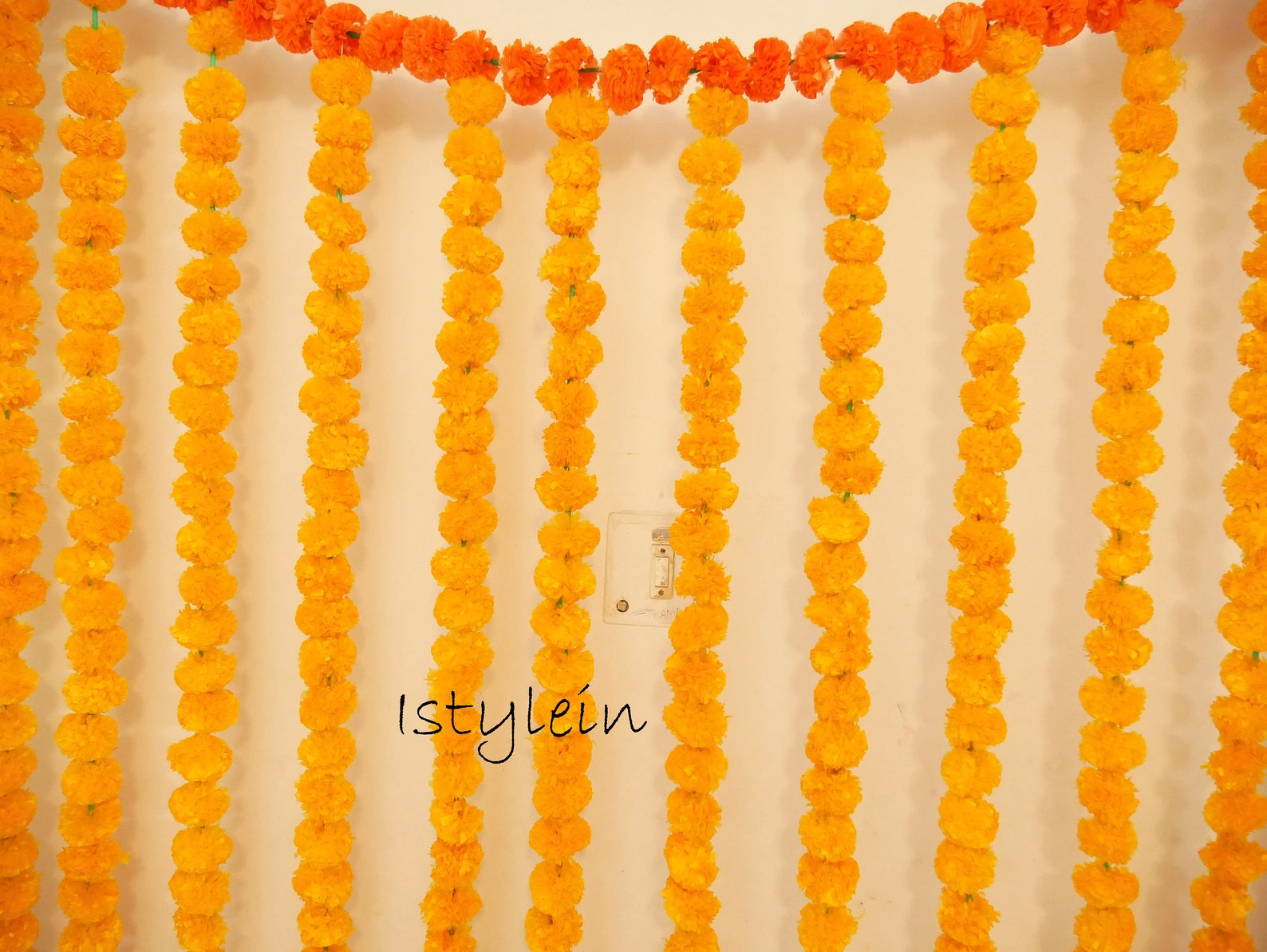 Orange Marigold Ready Made Backdrop Wedding Decoration - Etsy