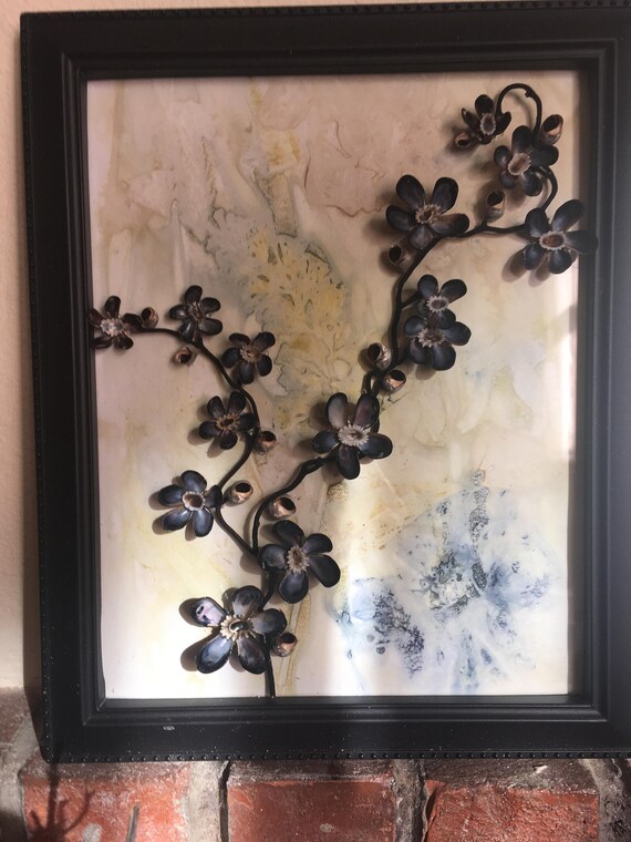 Handmade Shell Flowers Wall Art Seashell Flower Beach - Etsy