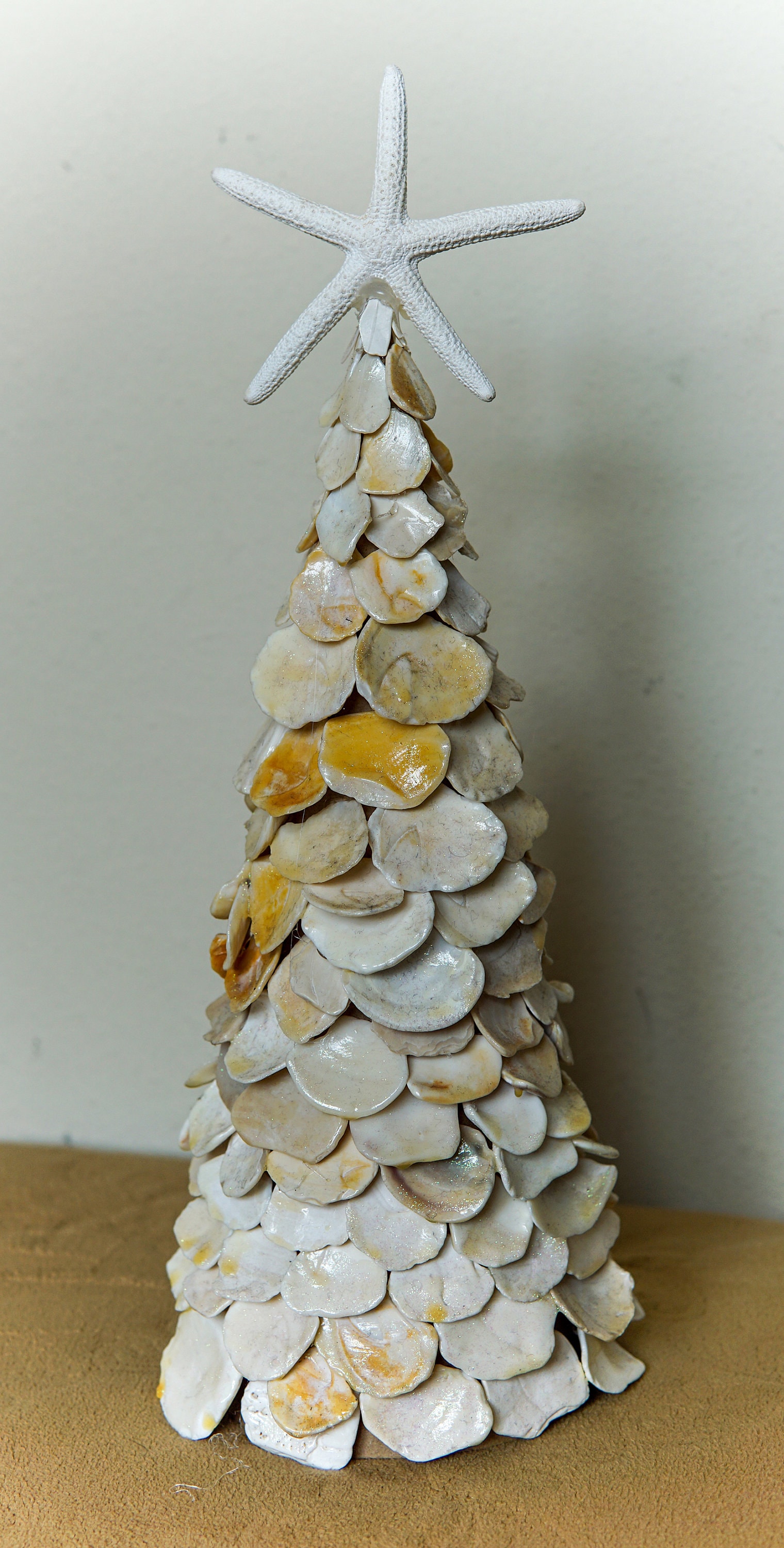 Coastal Christmas Seashell Tree Beach Decor 100% Handmade - Etsy
