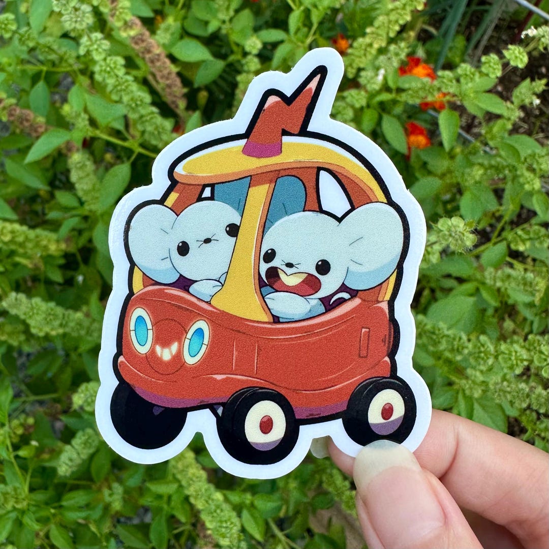 Maus Toy Car Vinyl Sticker - Etsy