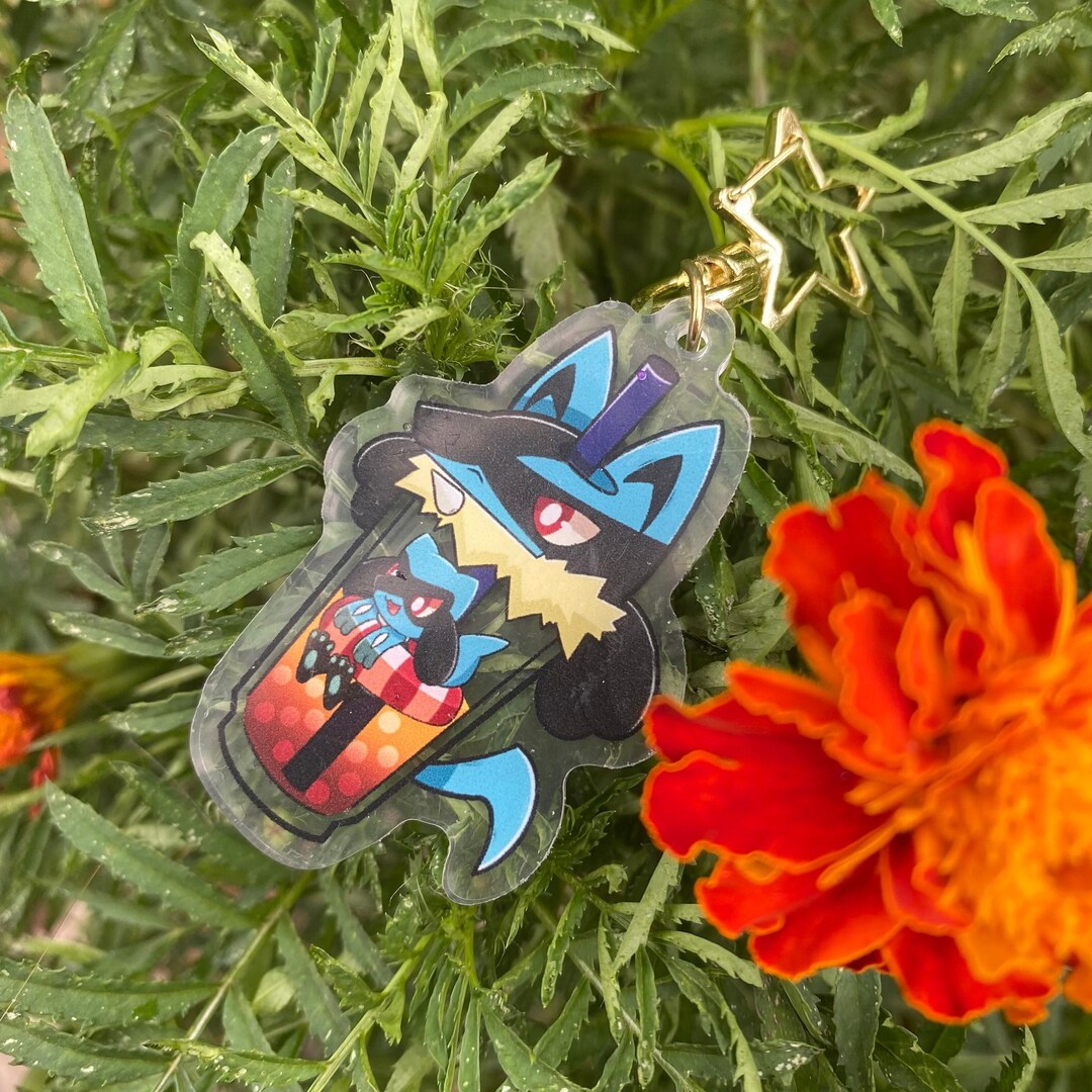 Lucario Boba Keychain - Etsy