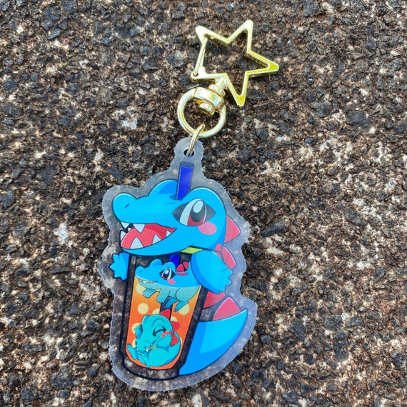 Totodile Boba Keychain - Etsy