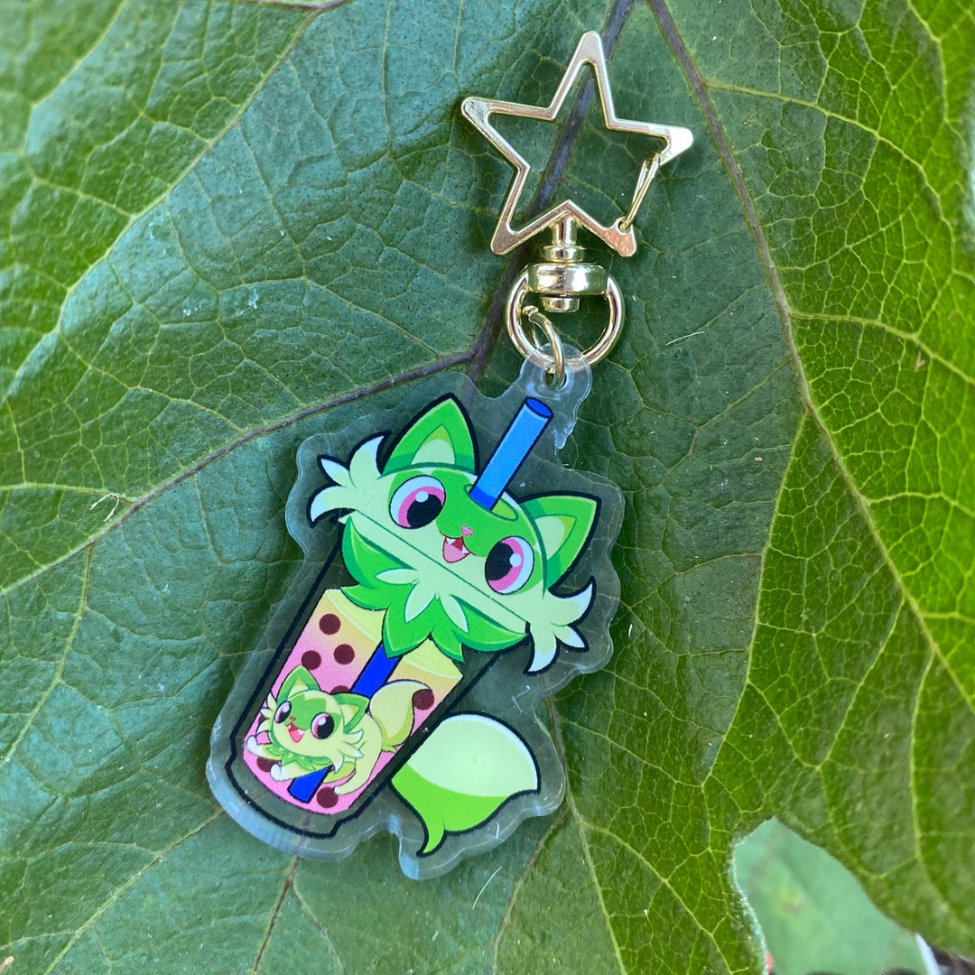 Sprigatito Boba Keychain - Etsy