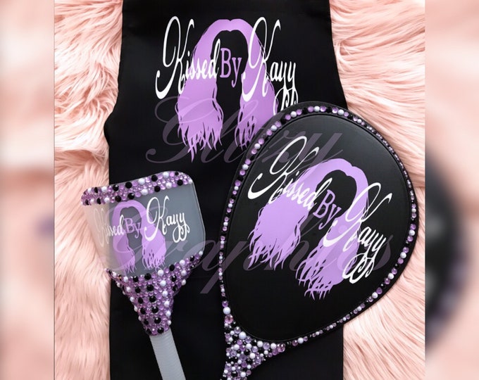 Glitzy Bundle********** Customized Glitzy Hair Spray/face Shield, Customized Glitzy Mirror ...