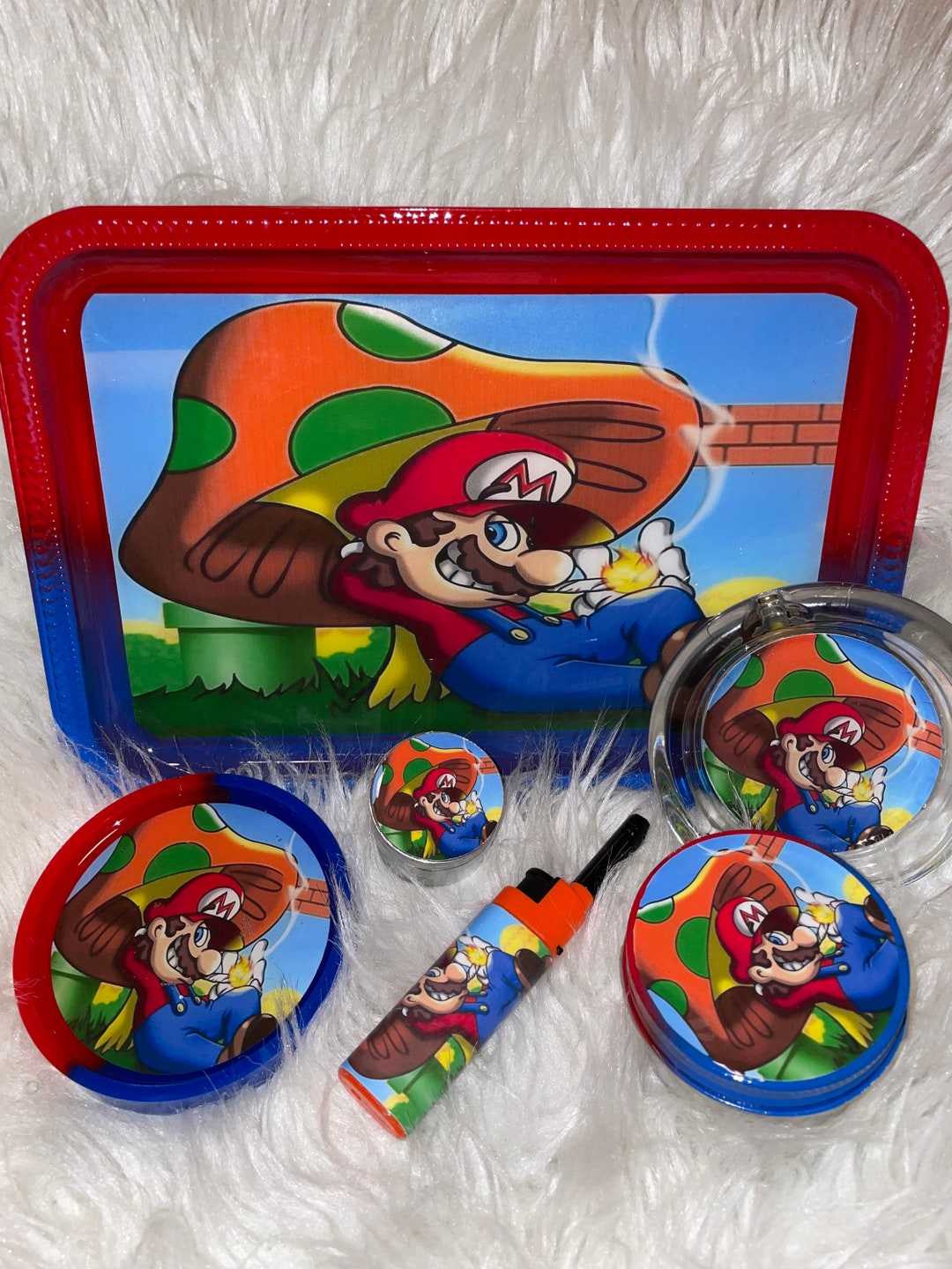 Super Mario Rolling Tray Set 6pcs - Etsy