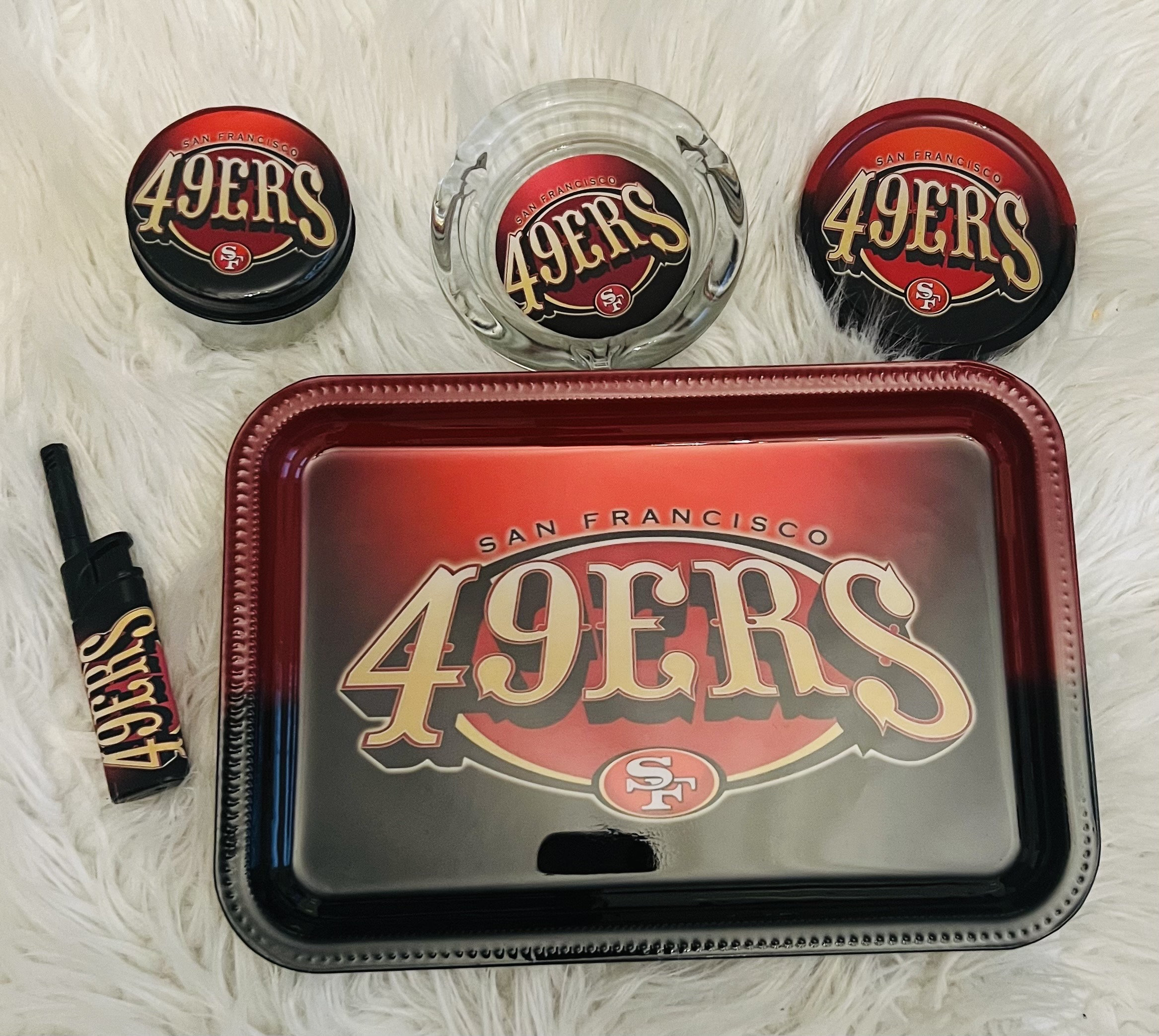 49ers Rolling Tray Set 5pcs - Etsy