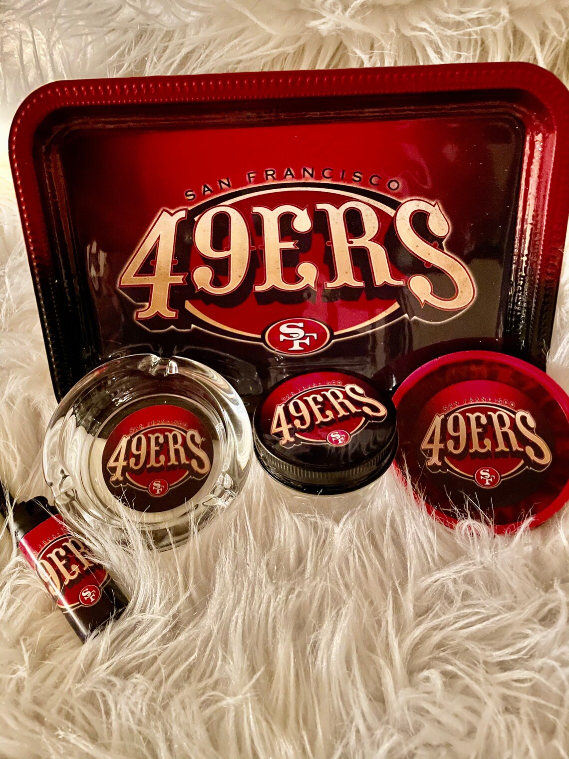 49ers Rolling Tray Set 5pcs - Etsy