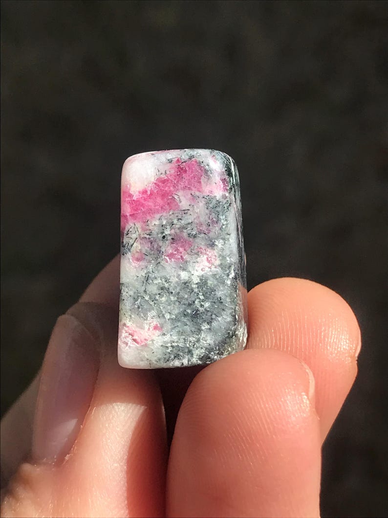 Polished Rare Tugtupite Stone, Greenland, 6.7g, Color-changing Mineral ...