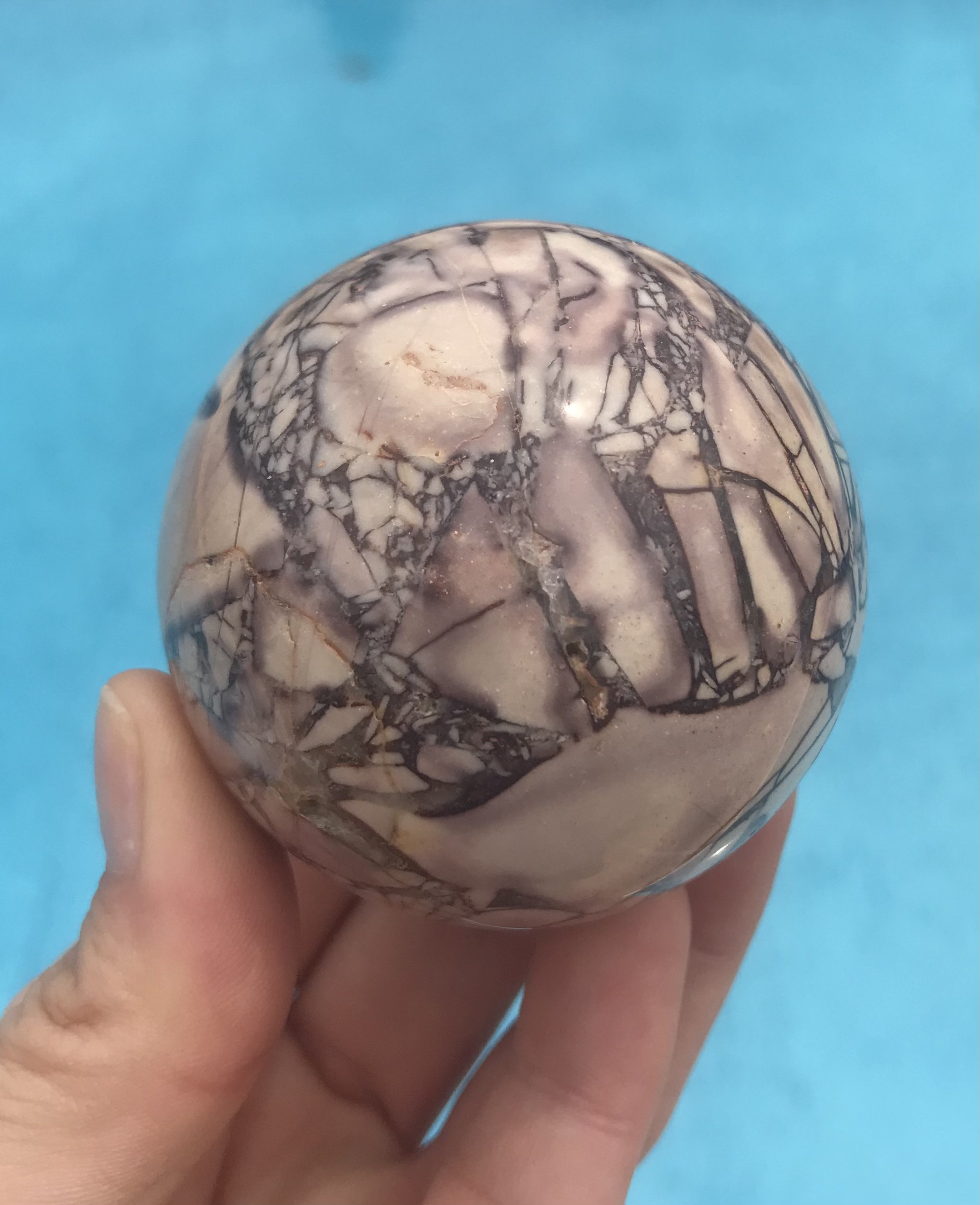 Unique Sci-fi Exotica Porcelain Jasper Sphere, Mexico, 261g, 56mm ...