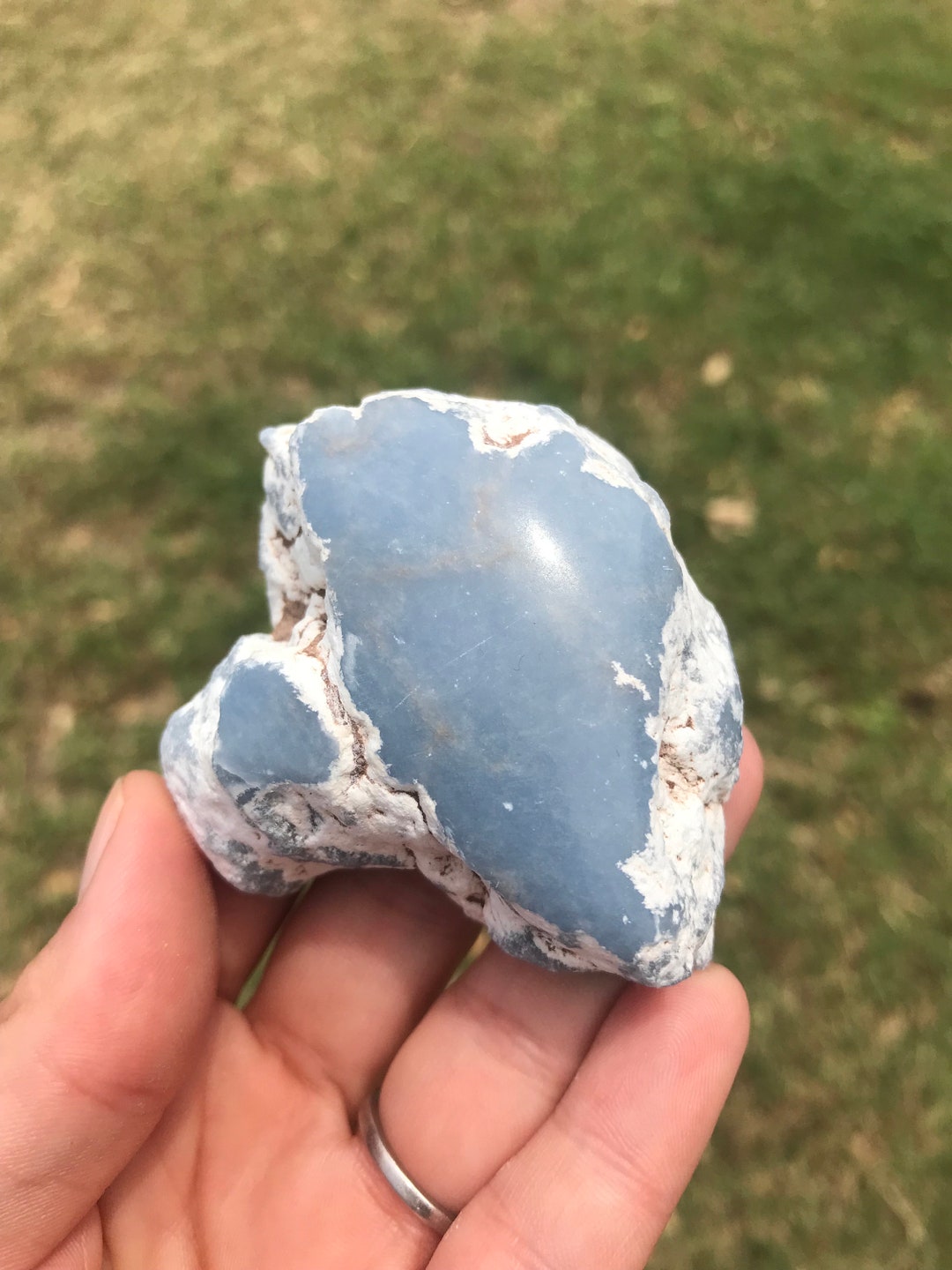 Incredible Blue Angelite Nodule Peru 142g, Angelic Connection Stone - Etsy