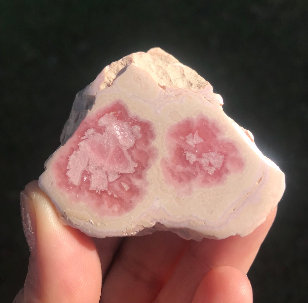 Pink Rhodochrosite Stalagmite Slab, Argentina, 63g, Chakra Healing ...