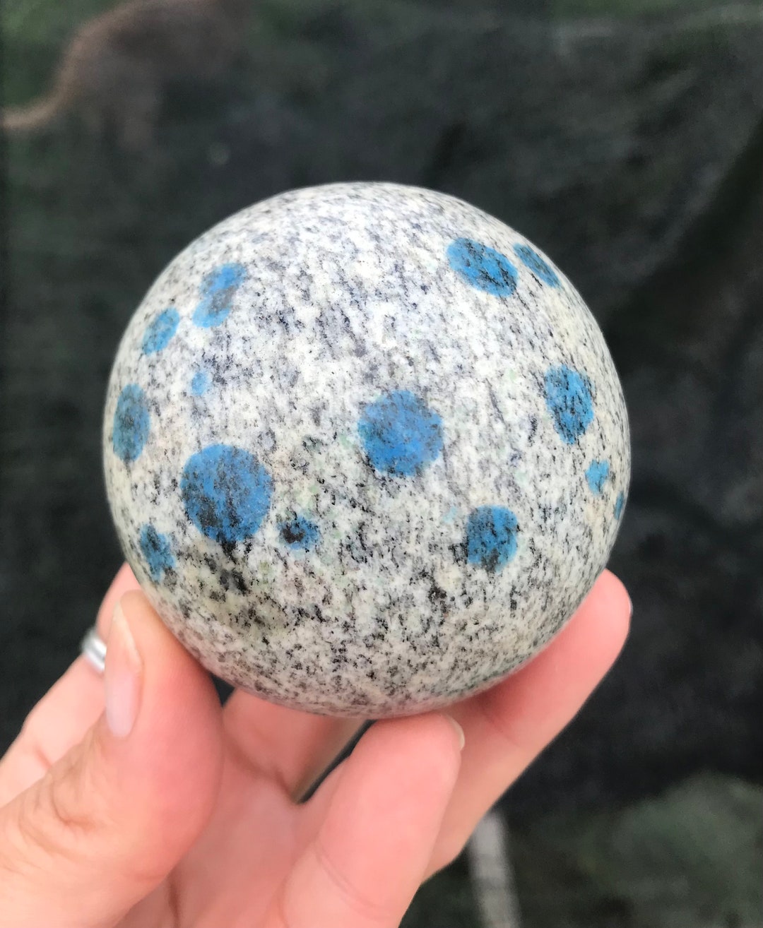Large K2 Afghanite Sphere "raindrop Azurite" Pakistan 62mm 369g - Etsy