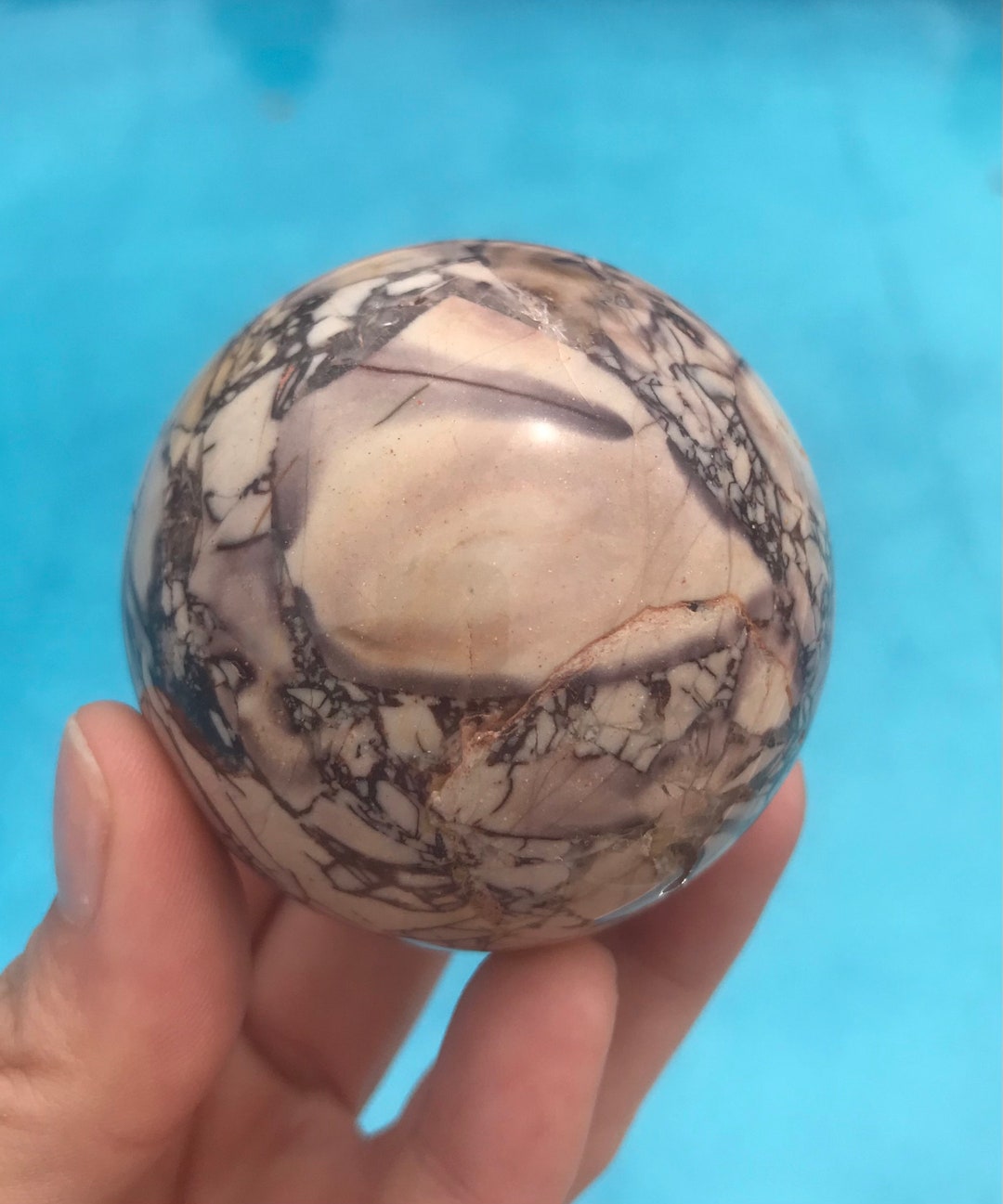 Unique Sci-fi Exotica Porcelain Jasper Sphere, Mexico, 261g, 56mm ...