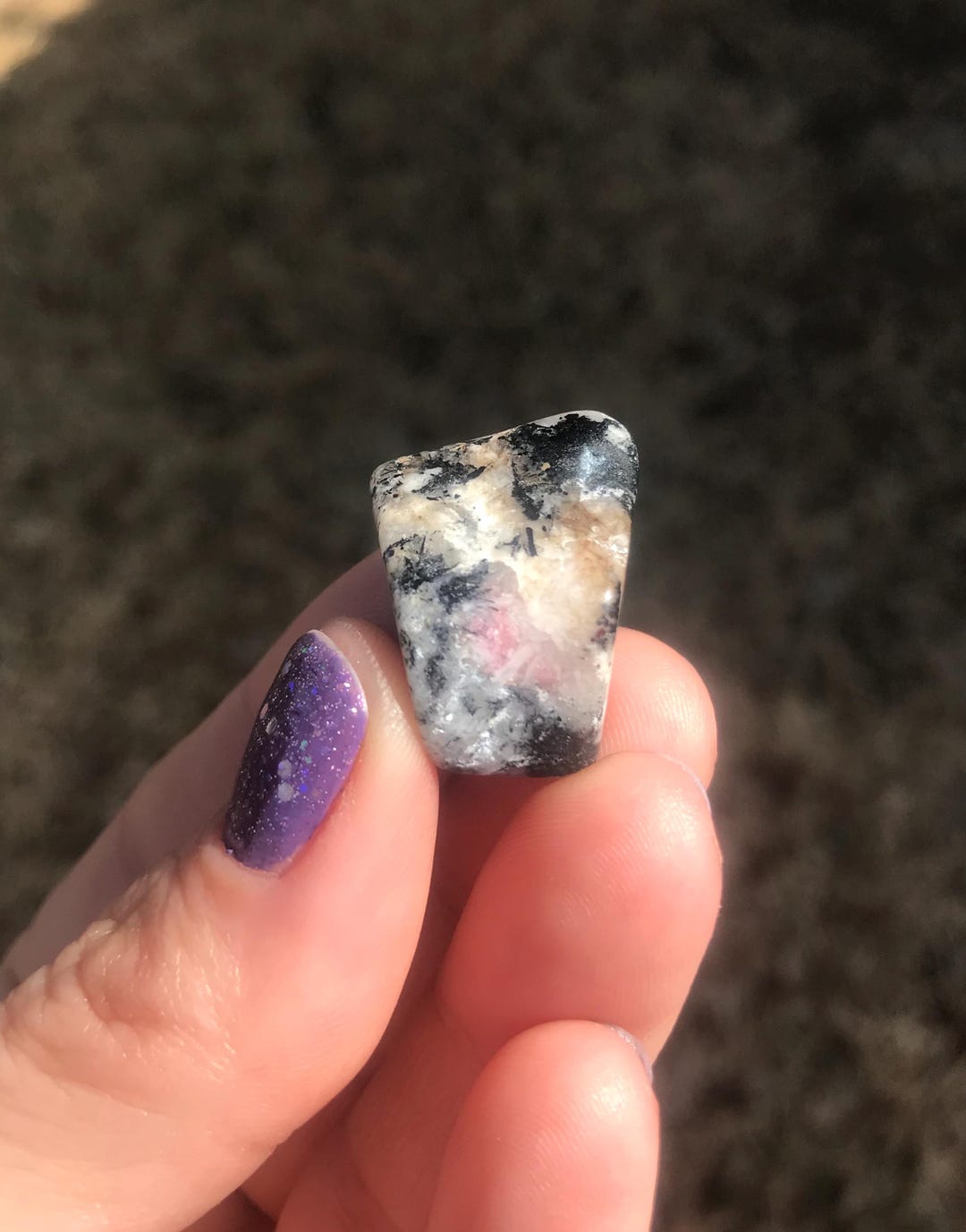 Polished Rare Tugtupite Stone, Greenland, 7g, Tenebrescence, Chakra ...