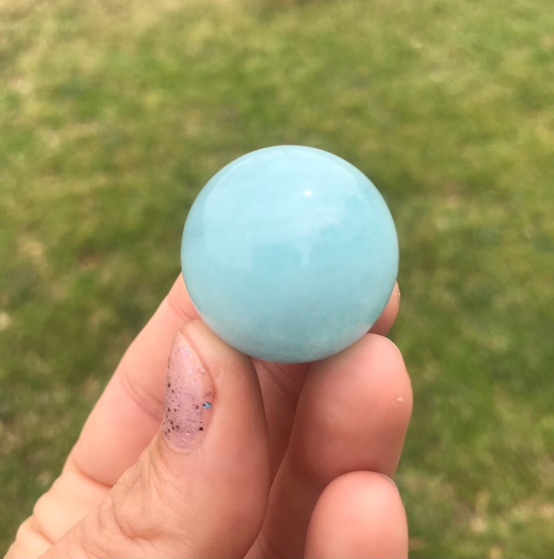High Quality Blue Beryl Aquamarine Sphere Brazil 32g 28mm - Etsy