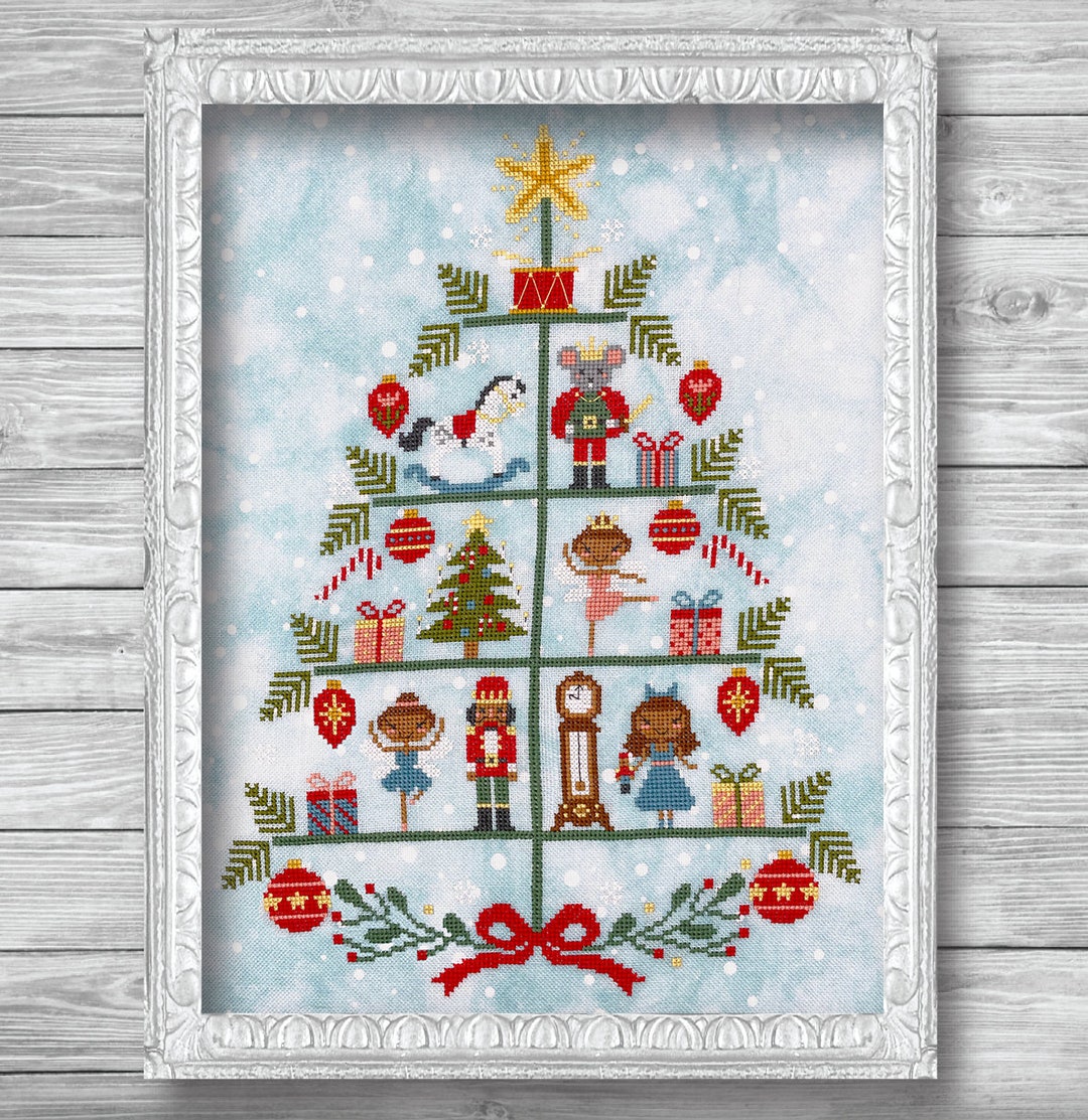 The Nutcracker Tree Cross Stitch Pattern by Tiny Modernist - Etsy
