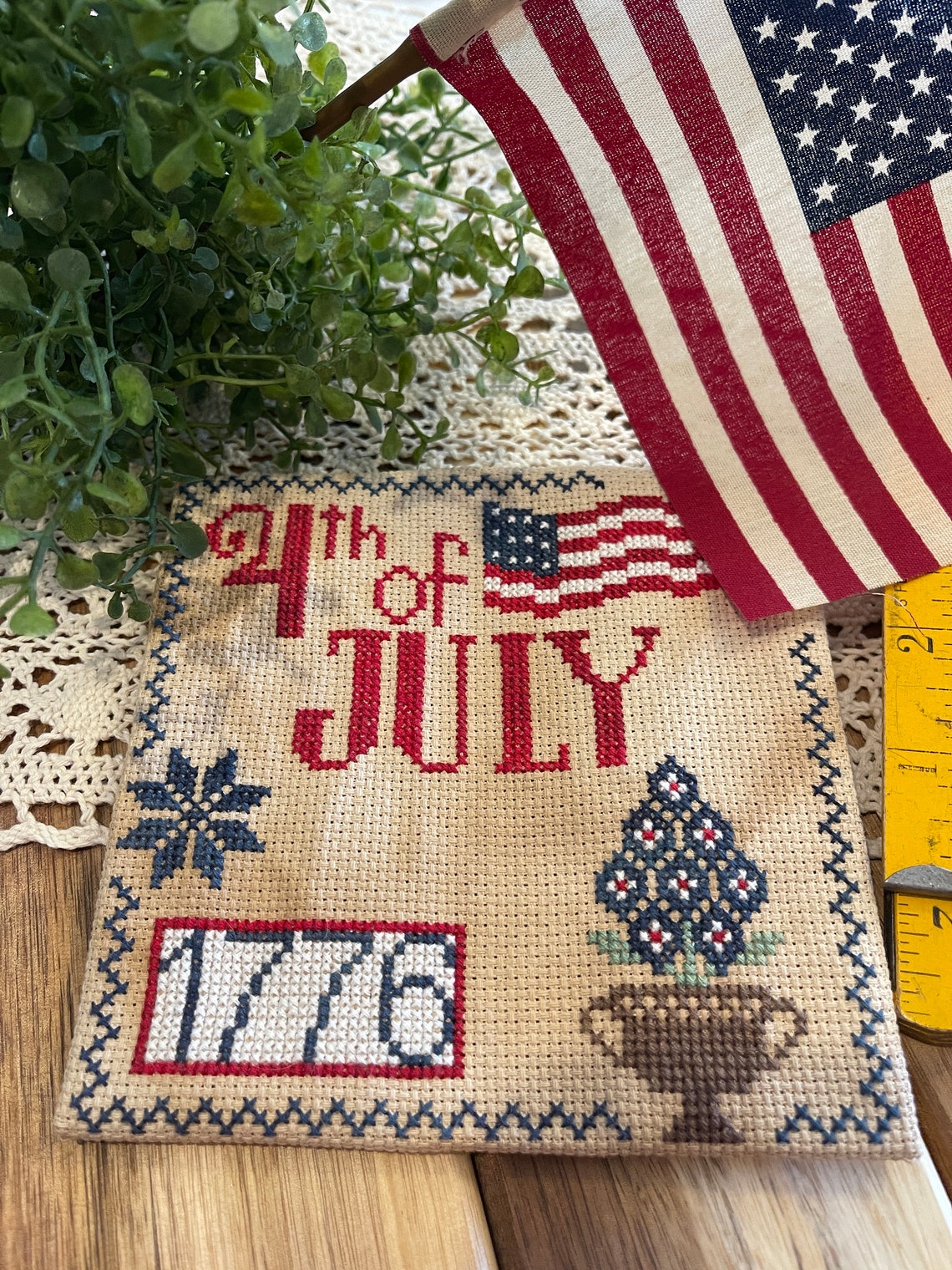 4th of July Cross Stitch Chart PDF Digital Download - Etsy